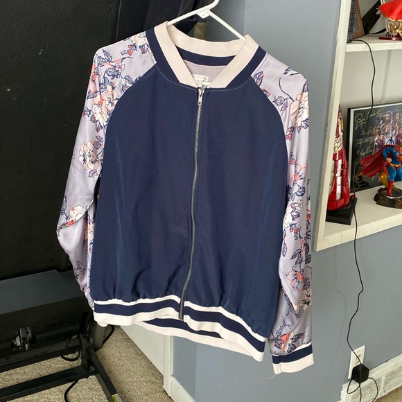 Xhilaration | Jackets & Coats | Blue Flower Jacket 422 | Poshmark